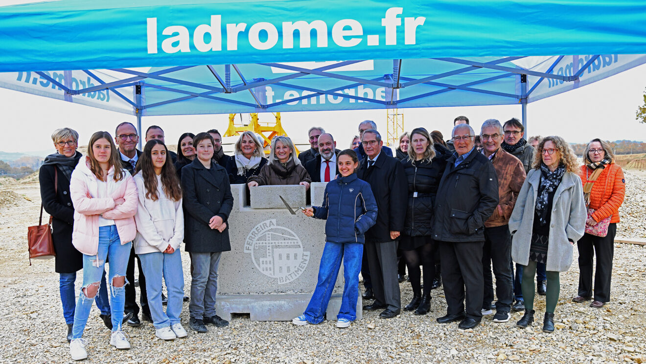 Suze la Rousse - Le nouveau collège sort de terre - La Drôme Le Département